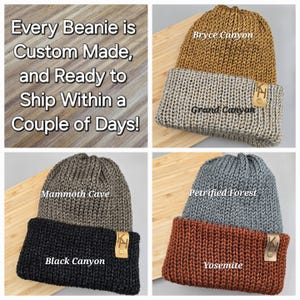 Men's Reversible Knit Beanie double Layer Beanie, Ski Cap, Gift for Him, Winter Hat - Etsy