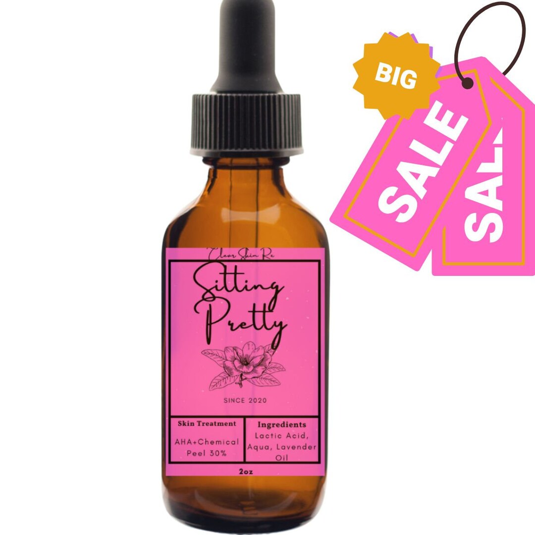 Sitting Pretty Lactic Acid Peel 5 Star Reviews Etsy