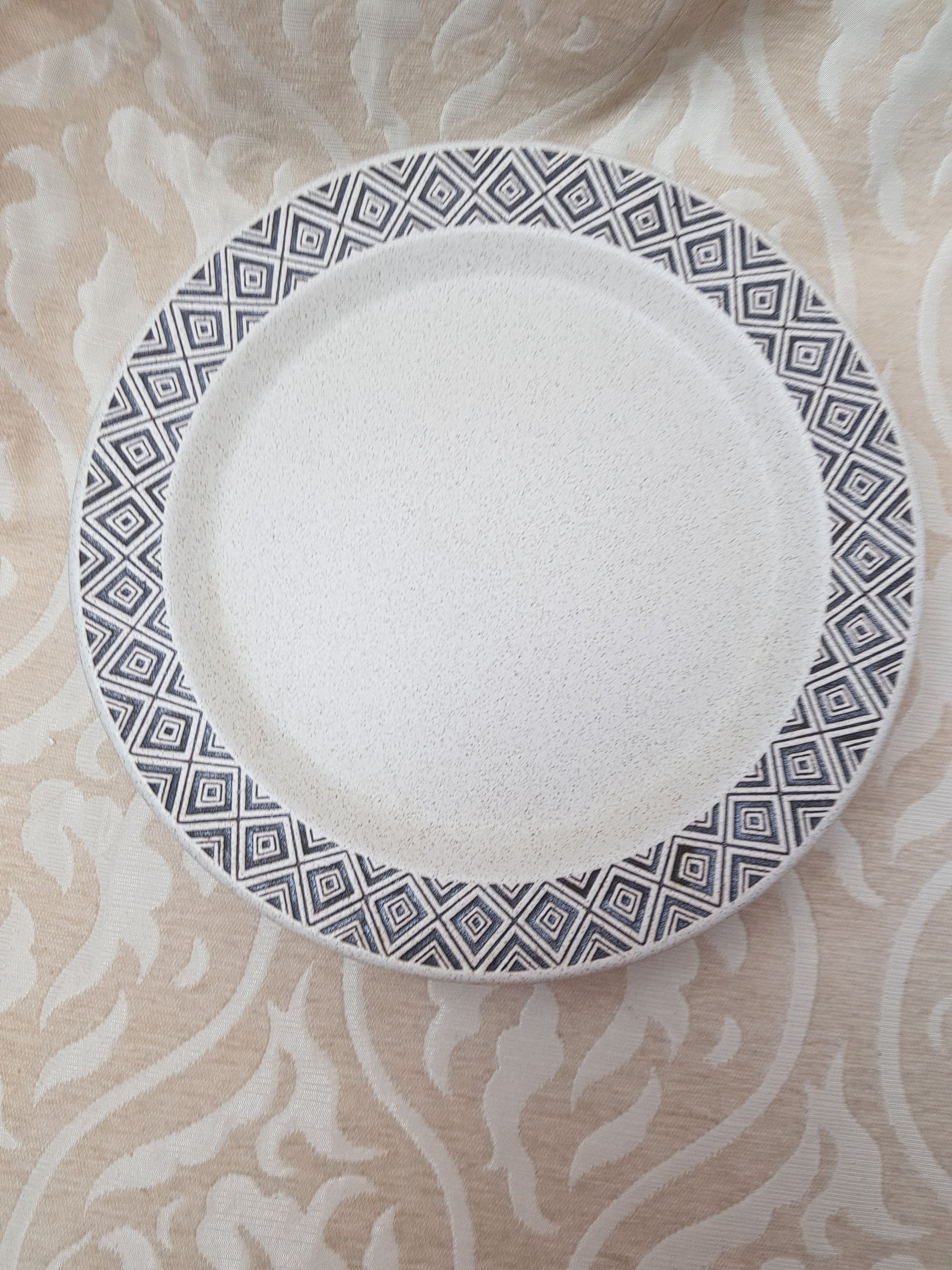 PURBECK Pottery Brown Diamond Plates and Side Plates 1970s Mid Century ...