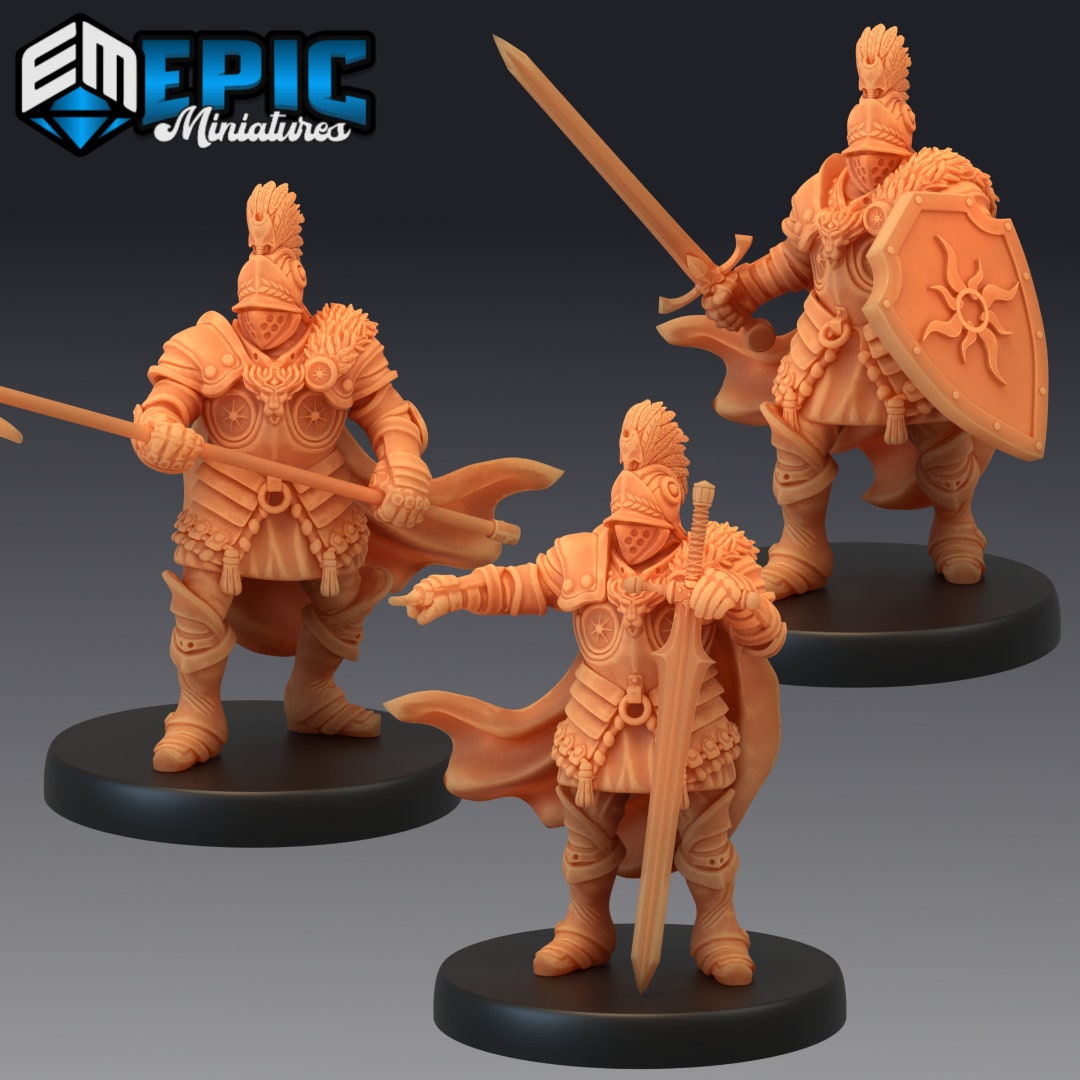 Castle Knight Tabletop RPG Dnd Mini 32mm D&D Figures for Warhammer and ...