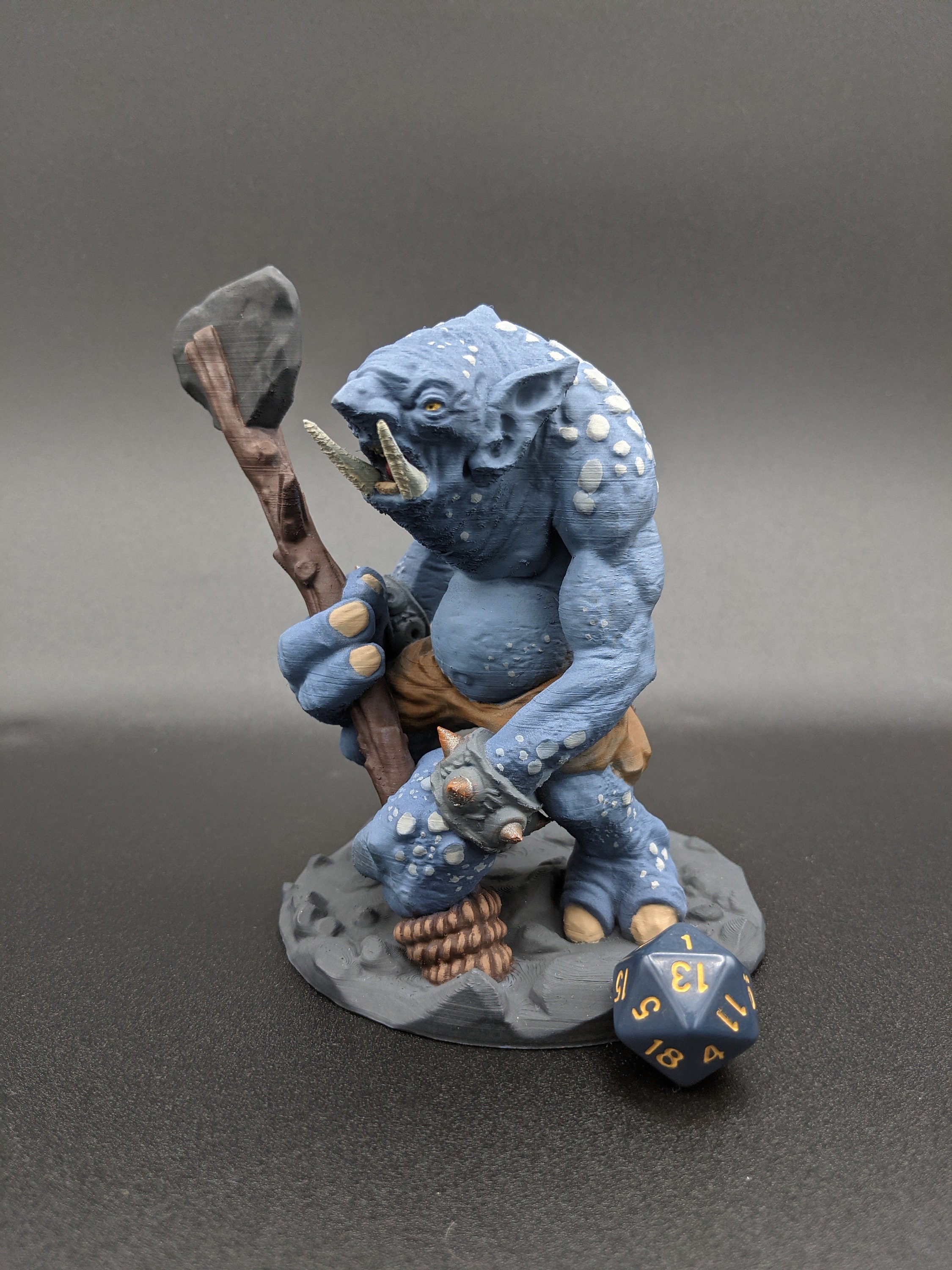 Hand Painted FDM Cave Troll Miniature Tabletop RPG Dnd Mini - Etsy