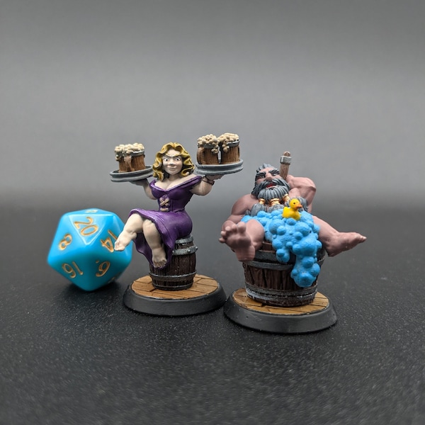Dnd Painted Miniature Dwarf - Etsy