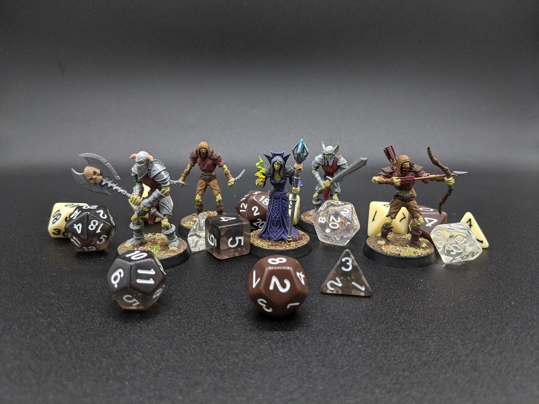 Hand Painted Resin Undead Miniature Set Tabletop RPG Dnd - Etsy