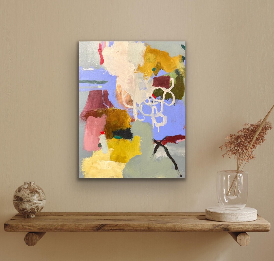 Building Castles in the Sand | 14x18 Inch Abstract Original Art ...