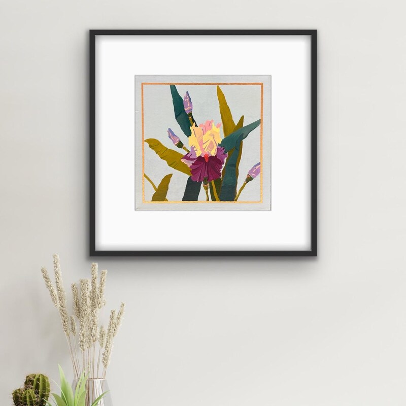 Abstract Acrylic Iris - Etsy