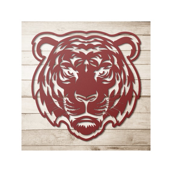 Tiger Head Die-cut Metal Signindoor Outdoor Wall Decor6 - Etsy