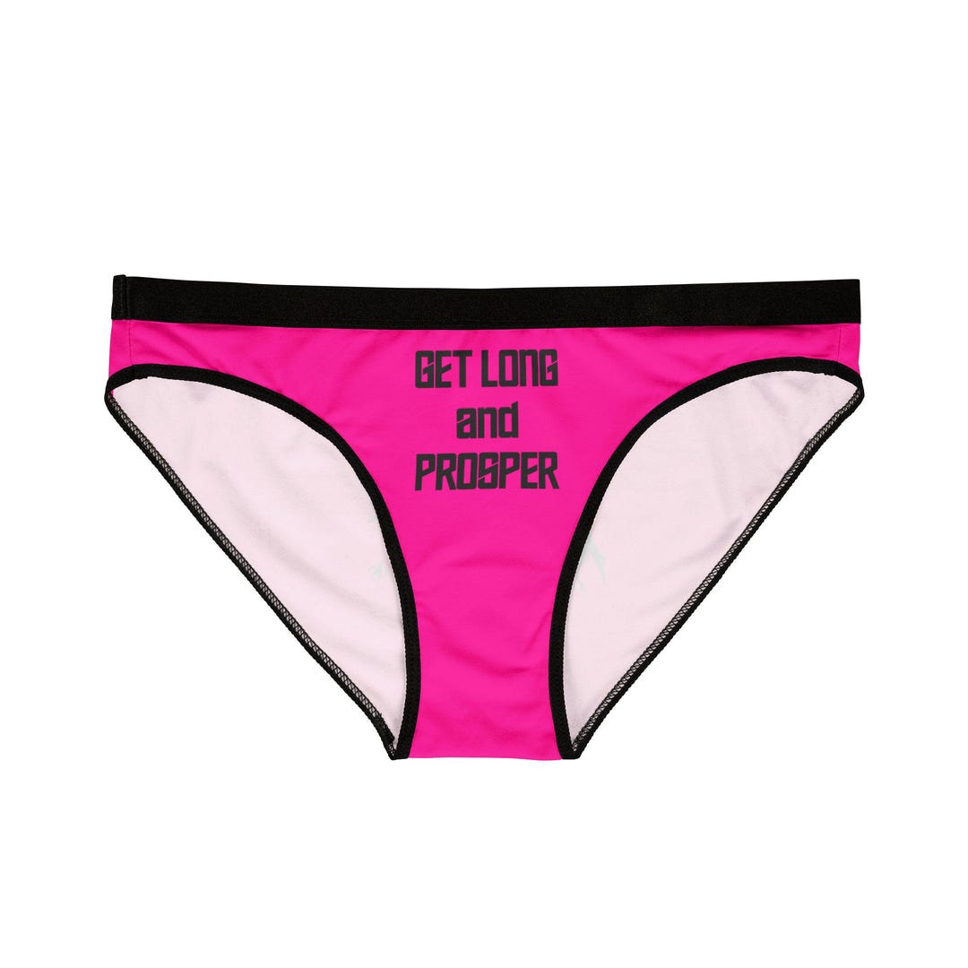 Naughty Scifi Star Trek Spock Women's Pink Underwear Brief Shocker ...