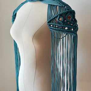 Zehra Macrame Shoulder Necklace - Etsy