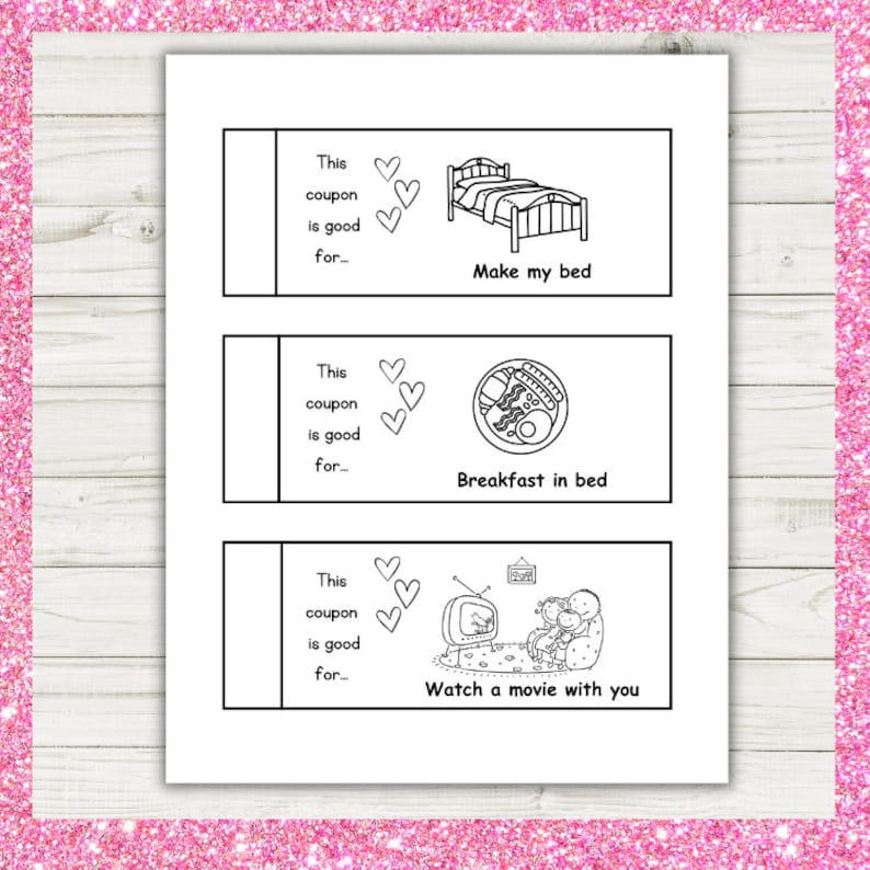 Mothers Day Coupon Book Printable - Etsy