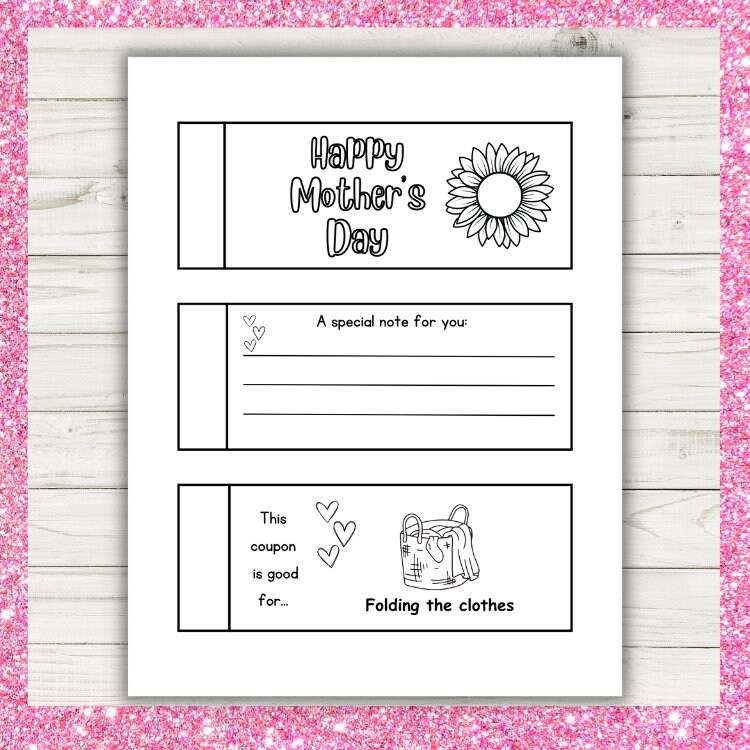 Mothers Day Coupon Book Printable - Etsy