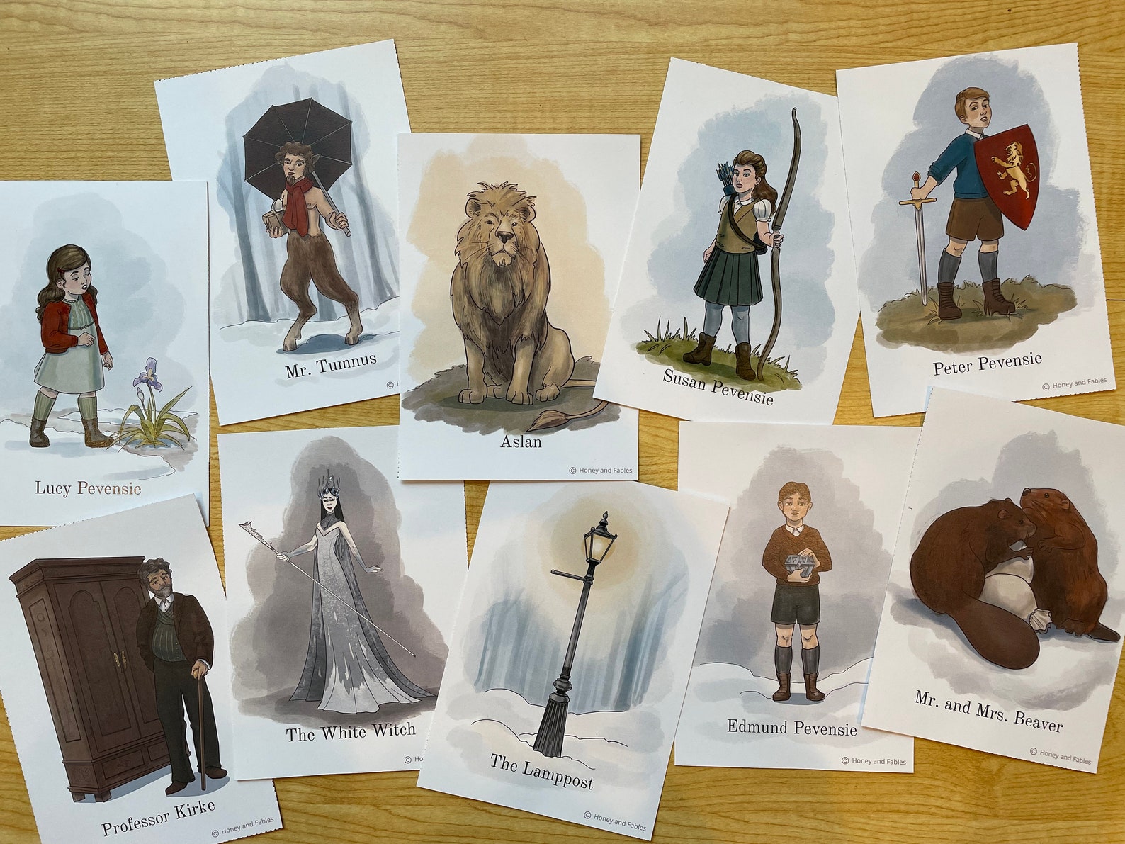 The Lion, the Witch and the Wardrobe Character Cards and Matching Game ...