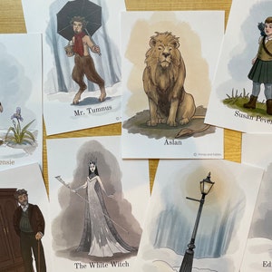 The Lion, the Witch and the Wardrobe Character Cards and Matching Game ...