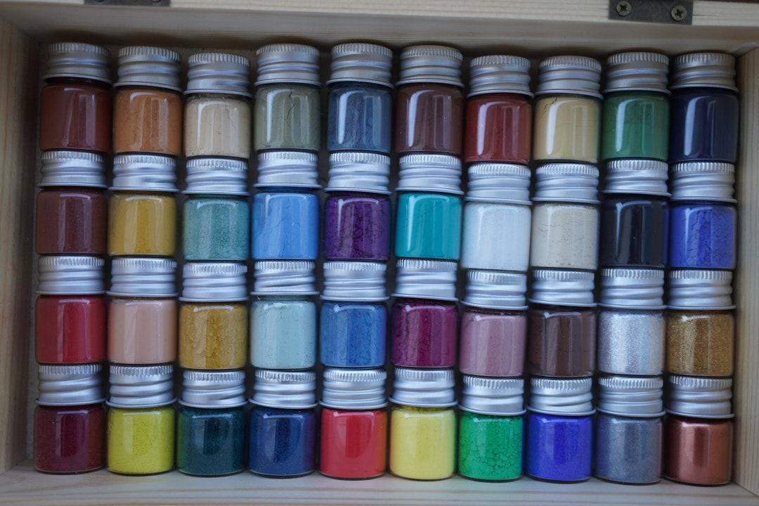 Historical Dry Pigment Box Set - 40 One-tsp Bottles - Etsy