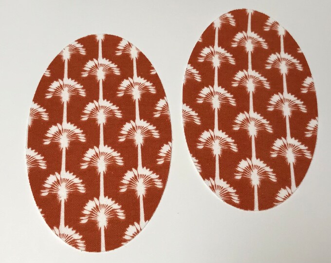Rust Palm Tree Iron on Elbow Patch Set of 2 - Etsy