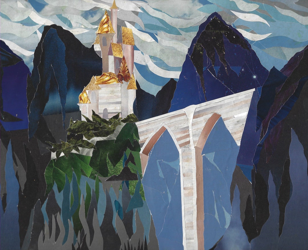 Disney Castle Collage Print - Etsy