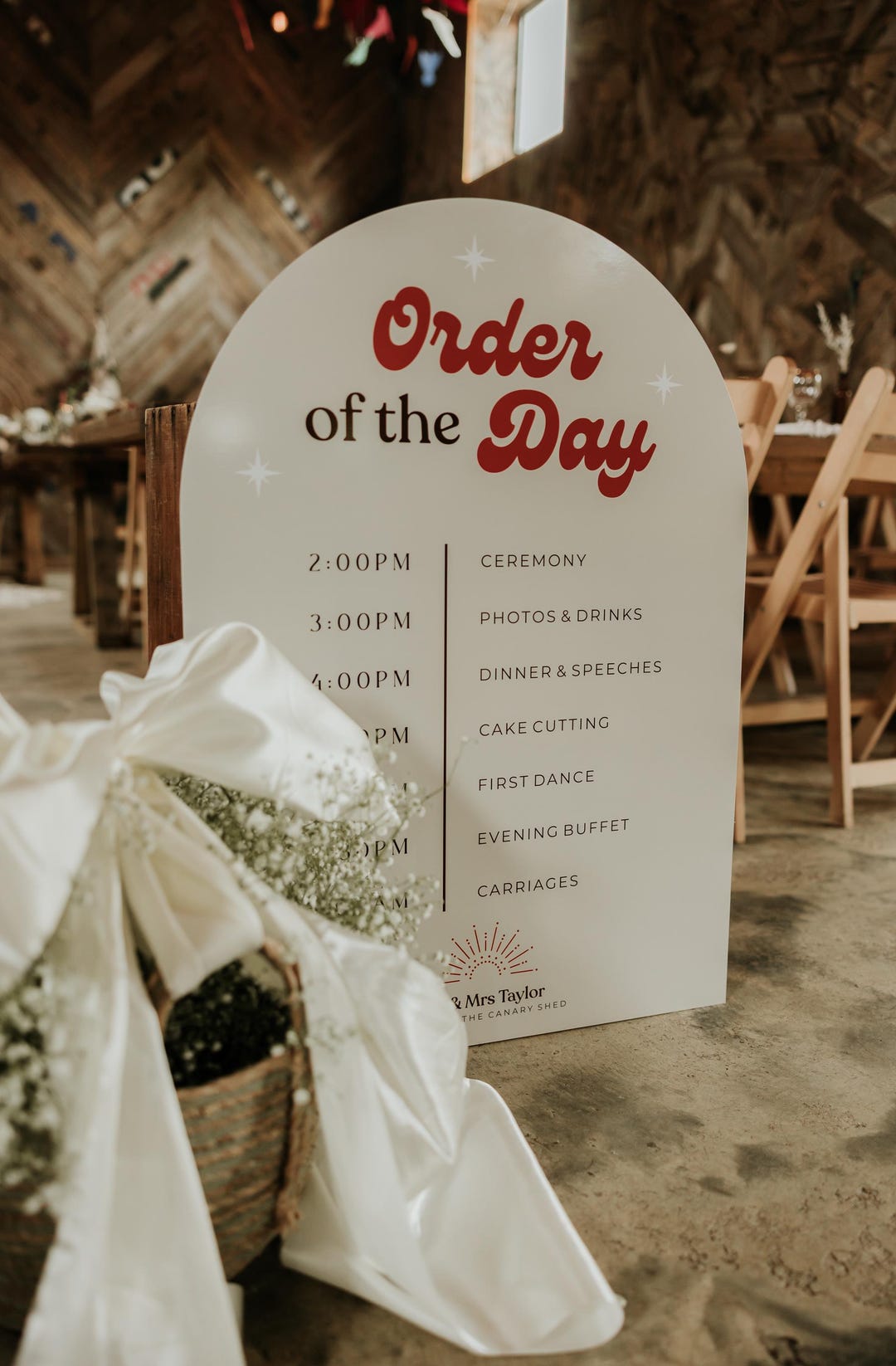 Western Wedding Order of Service Sign, Wedding Program | Wedding ...
