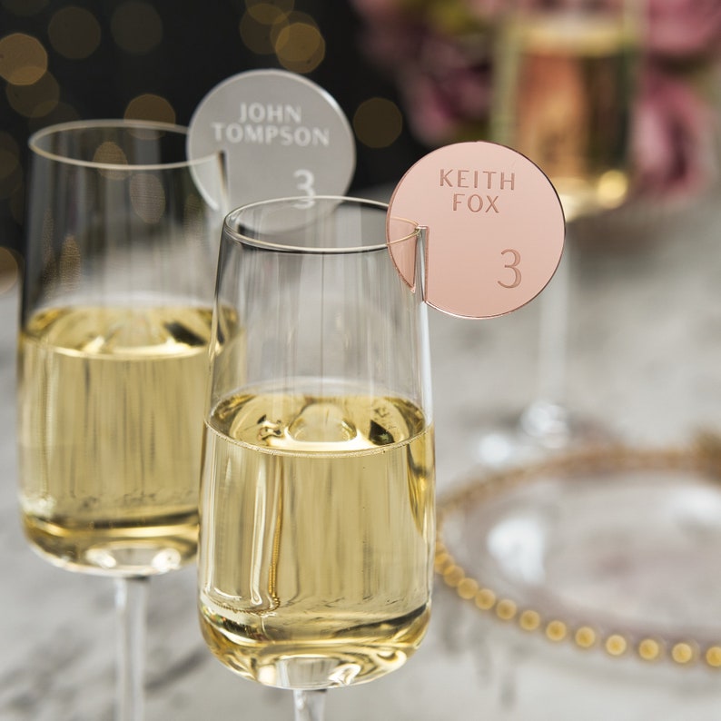 Champagne Escort Cards Wedding Name Card Table Plan Seating Chart Ideas ...