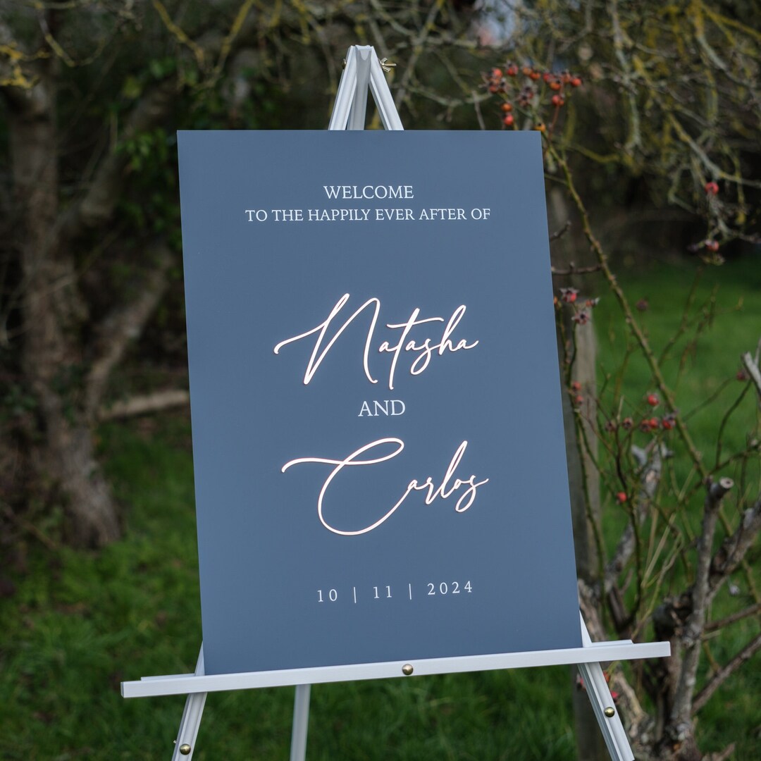 Acrylic Wedding Welcome Sign Wedding Decorations Welcome to Our Wedding ...