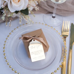 Thank You Tags Wedding Favour Name Tags, Boxes Ribbon, Party Favours ...