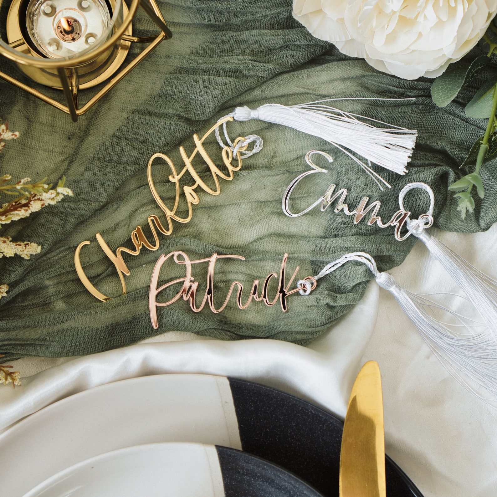 Unique Place Cards Wedding Place Name Tags Place Setting Wedding Favour ...