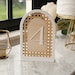 Wedding Table Numbers With Stands Rattan Boho Wedding Decor Sign ...