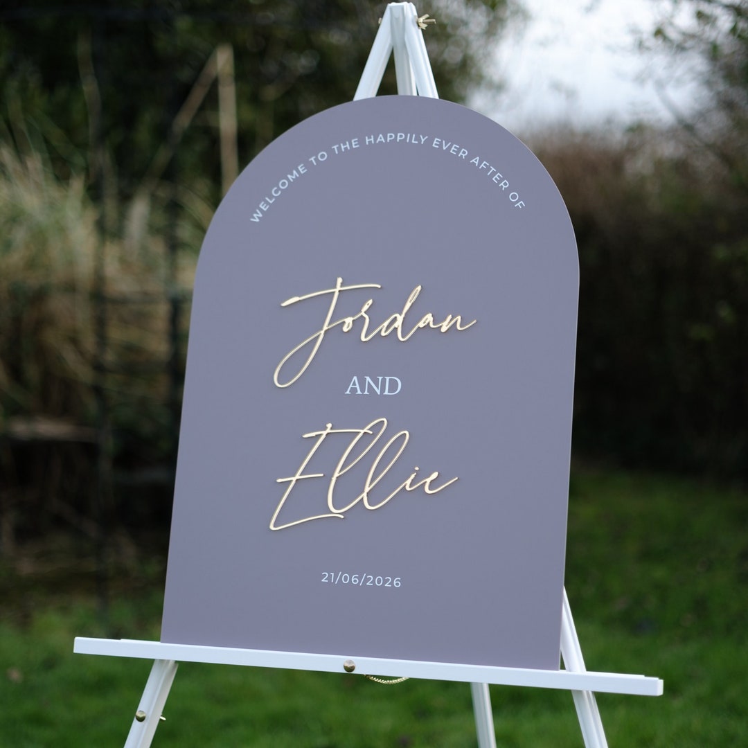 Acrylic Wedding Welcome Sign Wedding Decorations Welcome to Our Wedding ...