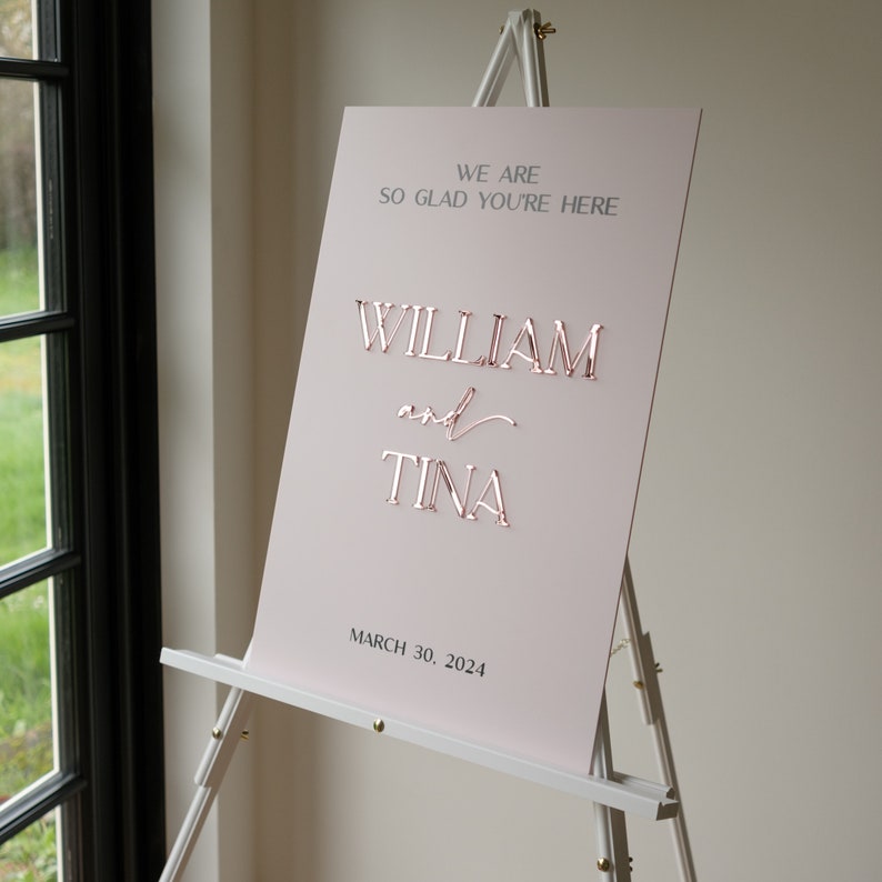 Acrylic Wedding Welcome Sign Wedding Decorations Welcome to Our Wedding ...
