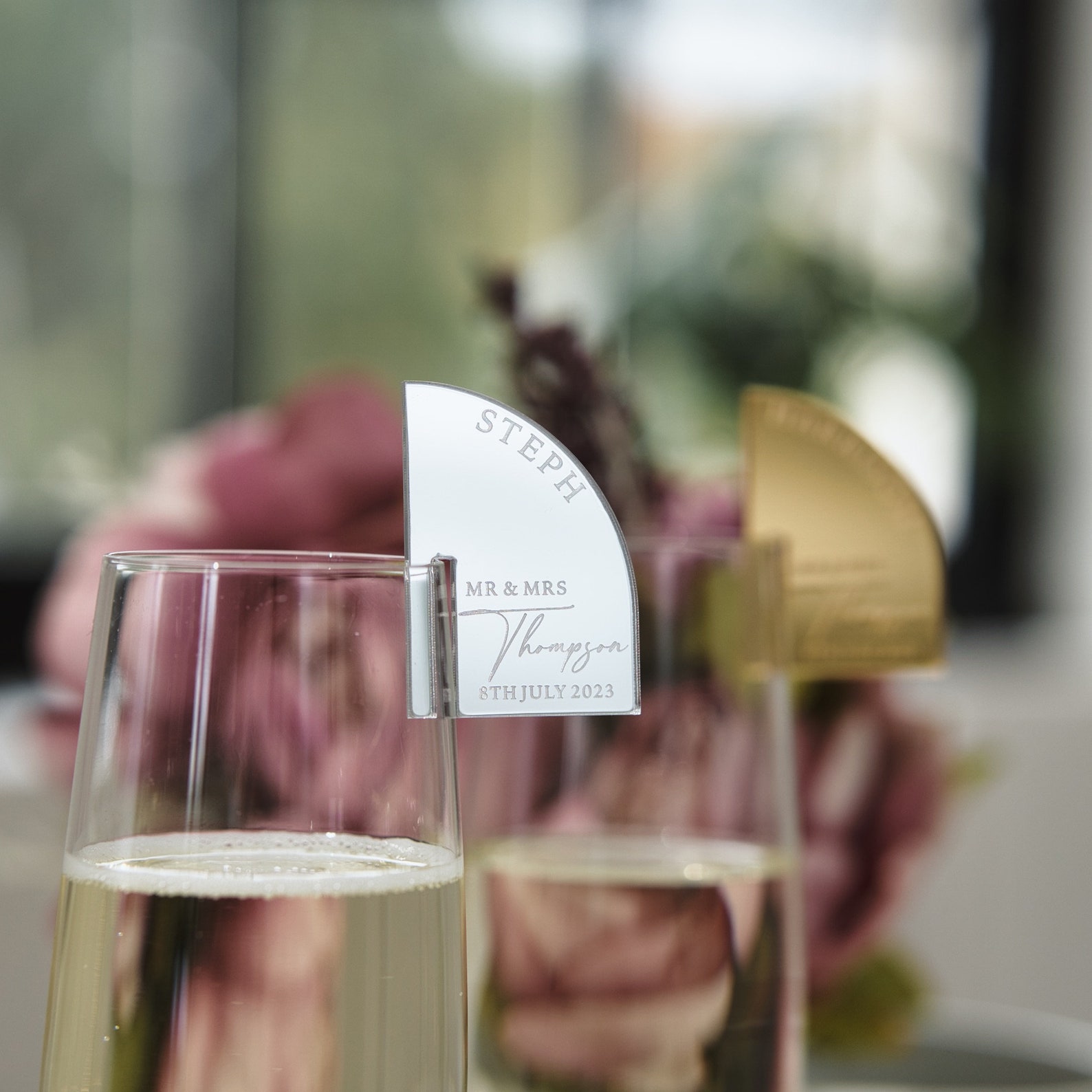 Wedding Favour Name Tags Wine Charm Wedding Table Decor Cocktail ...