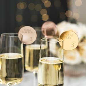 Champagne Escort Cards Wedding Name Card Table Plan Seating Chart Ideas ...