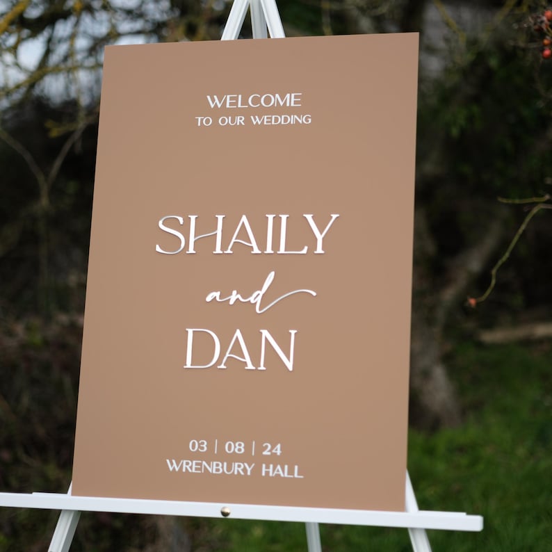 Acrylic Wedding Welcome Sign Wedding Decorations Welcome to Our Wedding ...