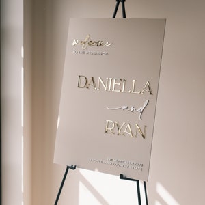 Acrylic Wedding Welcome Sign Wedding Decorations Welcome to Our Wedding ...