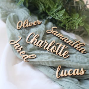 Wooden Place Names Wedding Name Tags Rustic Place Setting Wedding ...