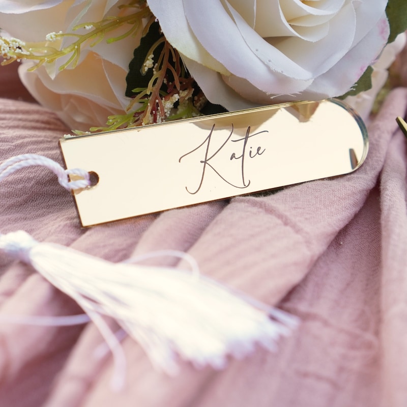 Wedding Place Name Bookmarks - Etsy UK