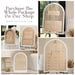 Wedding Table Numbers With Stands Rattan Boho Wedding Decor Sign ...