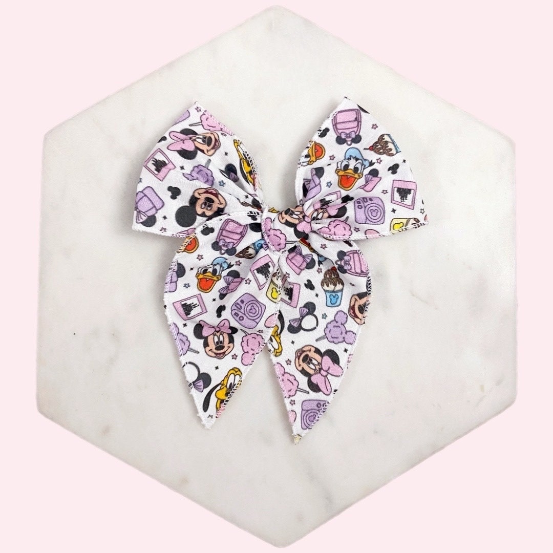 Minnie Mouse Mickey Mouse Hair Bow, Disney Bow, Disney Parks Bow ...