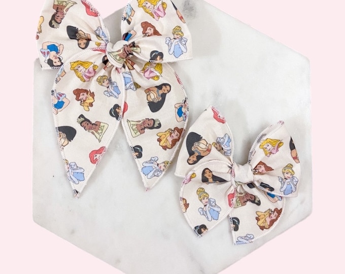 Disney Princess Bow Disney Princess Inspired Hair Bow Toddler Bow Baby ...