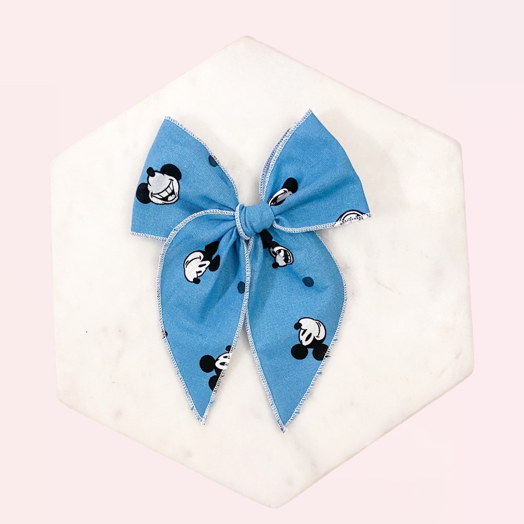 Mickey Mouse Hair Bow Disney Bow Disney Parks Bow Baby Bow - Etsy