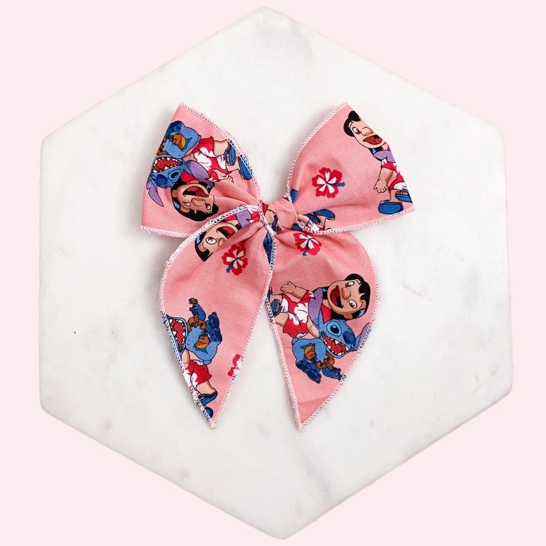 Lilo and Stitch Hair Bow, Disney Bow, Disney Parks Bow, Stitch Bow ...
