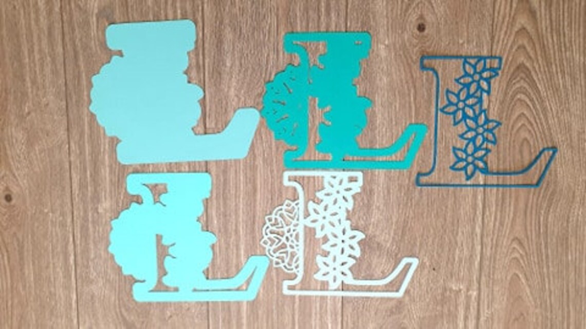 3D Layered Letters Set A to Z, 3D Layered SVG Letters, Multilayer ...