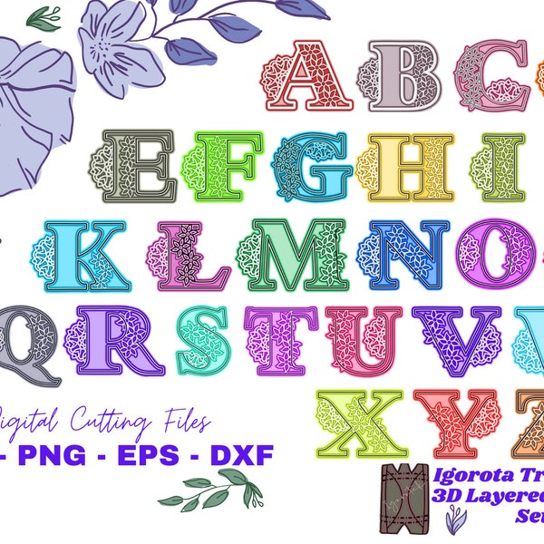 Mandala Letters Svg - Etsy