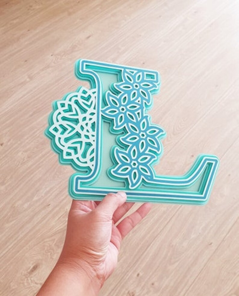 3D Layered Letters Set A to Z, 3D Layered SVG Letters, Multilayer ...