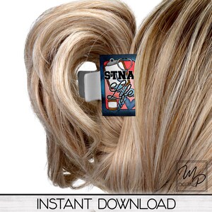 STNA PNG Design for Sublimation of Hair Clips, Nurse Assistant Digital ...