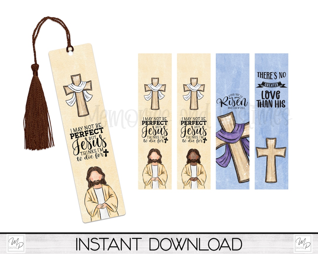 Christian Easter Bookmark PNG for Sublimation, Book Mark Sublimation ...