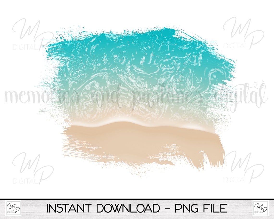 Ocean Beach Sublimation Background Design Image PNG Clipart - Etsy