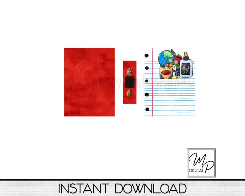 Teacher Notepad Holder and Pen PNG Sublimation Design, Digital Download ...