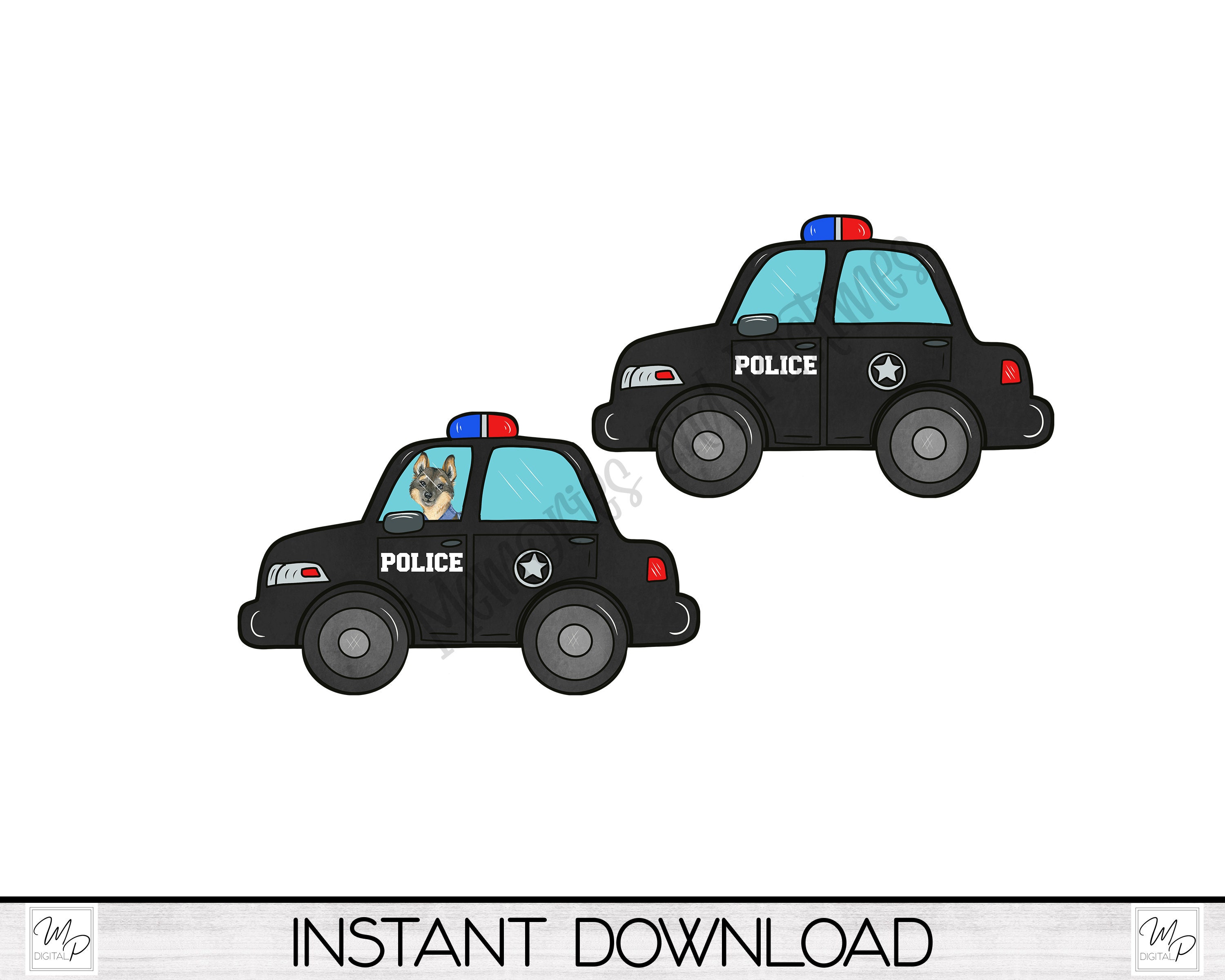 Police Car PNG Sublimation for MDF Blanks Police Sign - Etsy