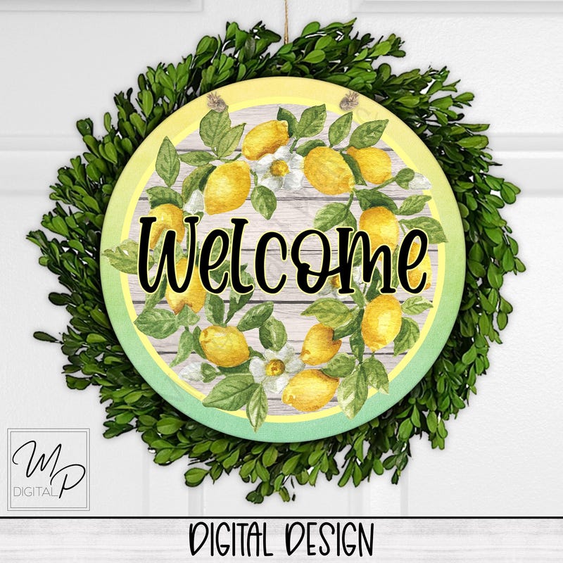 Lemon Door Hanger - Etsy