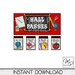 Hall Pass Bundle Key Hanger PNG Sublimation Design, Key Holder Digital ...