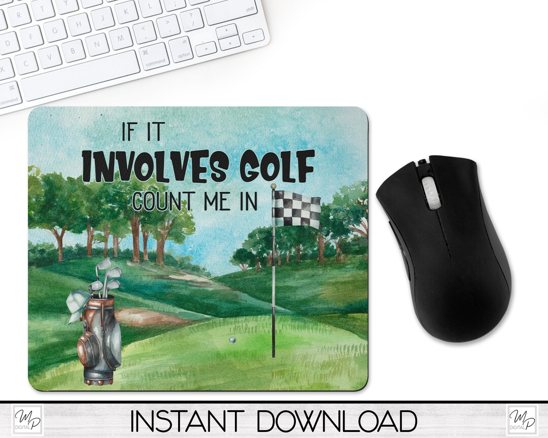 Funny Golf Mouse Pad PNG for Sublimation Digital Download, Mousepad ...