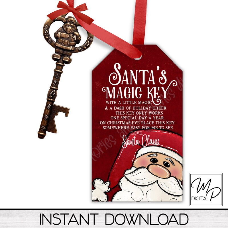 Santa Key - Etsy